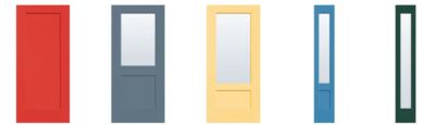 BROSCO Flat Shaker Fiberglass Doors - BROSCO